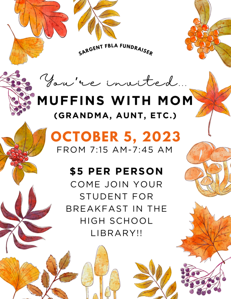 Muffins with Mom – Sargent School District